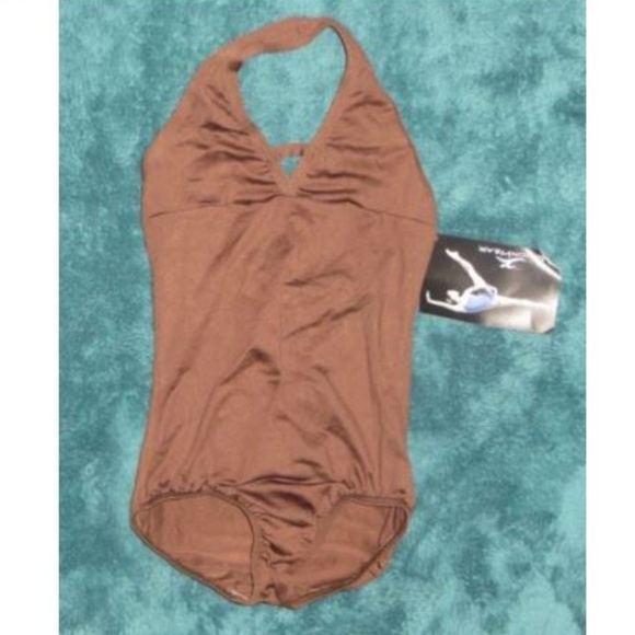 Motionwear | Other | Motionwear Brown Halter Leotard | Poshmark